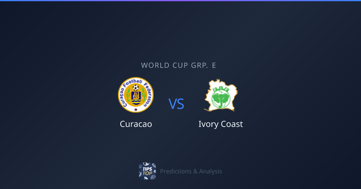 Prediction Curacao vs Ivory Coast - 25 June 2026