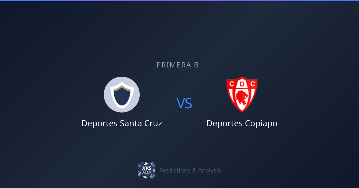 Prediction Deportes Santa Cruz vs Deportes Copiapo - 1 June 2026
