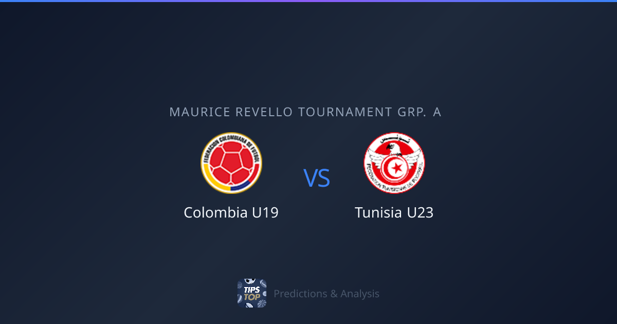 Prediction Colombia U19 vs Tunisia U23 - 10 June 2026