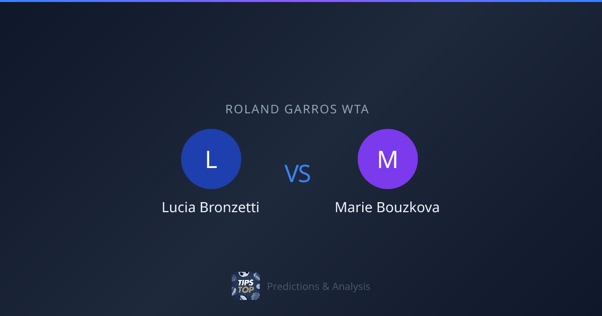 Prediction Lucia Bronzetti vs Marie Bouzkova - 24 May 2026