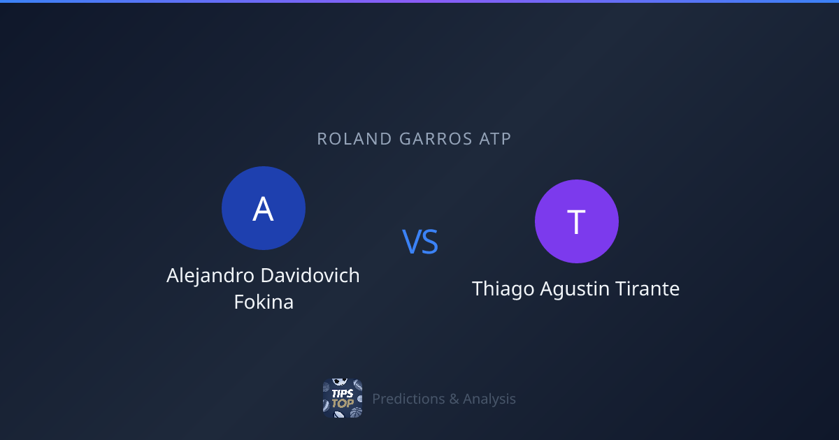 Prediction Alejandro Davidovich Fokina vs Thiago Agustin Tirante - 27 ...