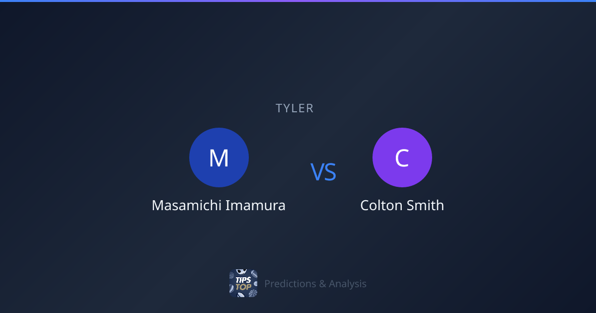 Prediction Masamichi Imamura vs Colton Smith - 3 June 2026