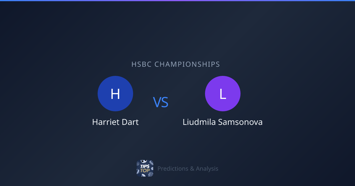 Prediction Harriet Dart vs Liudmila Samsonova - 8 June 2026