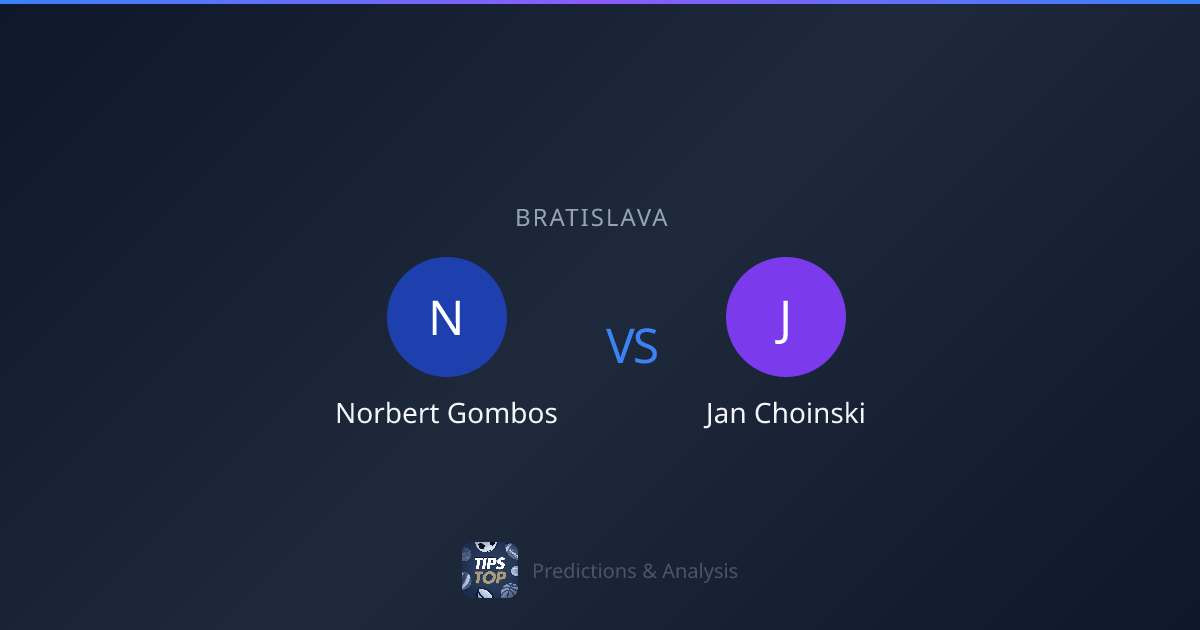 Prediction Norbert Gombos vs Jan Choinski - 8 June 2026