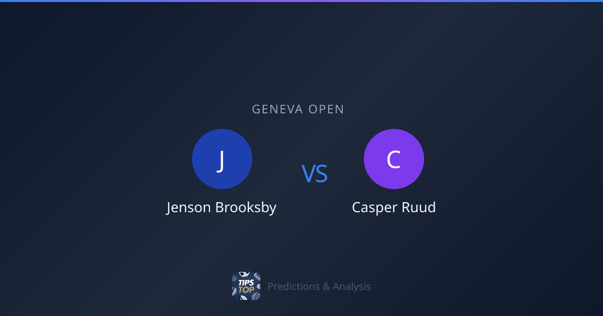 Pronóstico Jenson Brooksby vs Casper Ruud - 19 de mayo de 2026