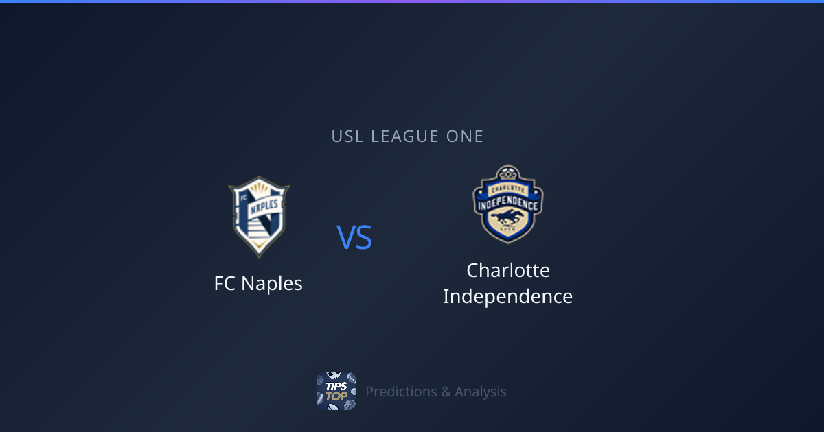 Pronostic FC Naples vs Charlotte Independence - 3 juin 2026