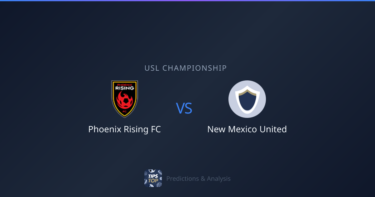 Pronostic Phoenix Rising FC vs New Mexico United - 12 avril 2026