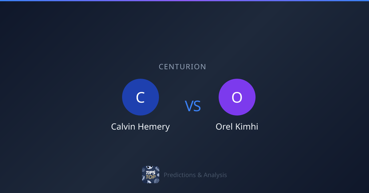 Pronostic Calvin Hemery vs Orel Kimhi - 27 mai 2026