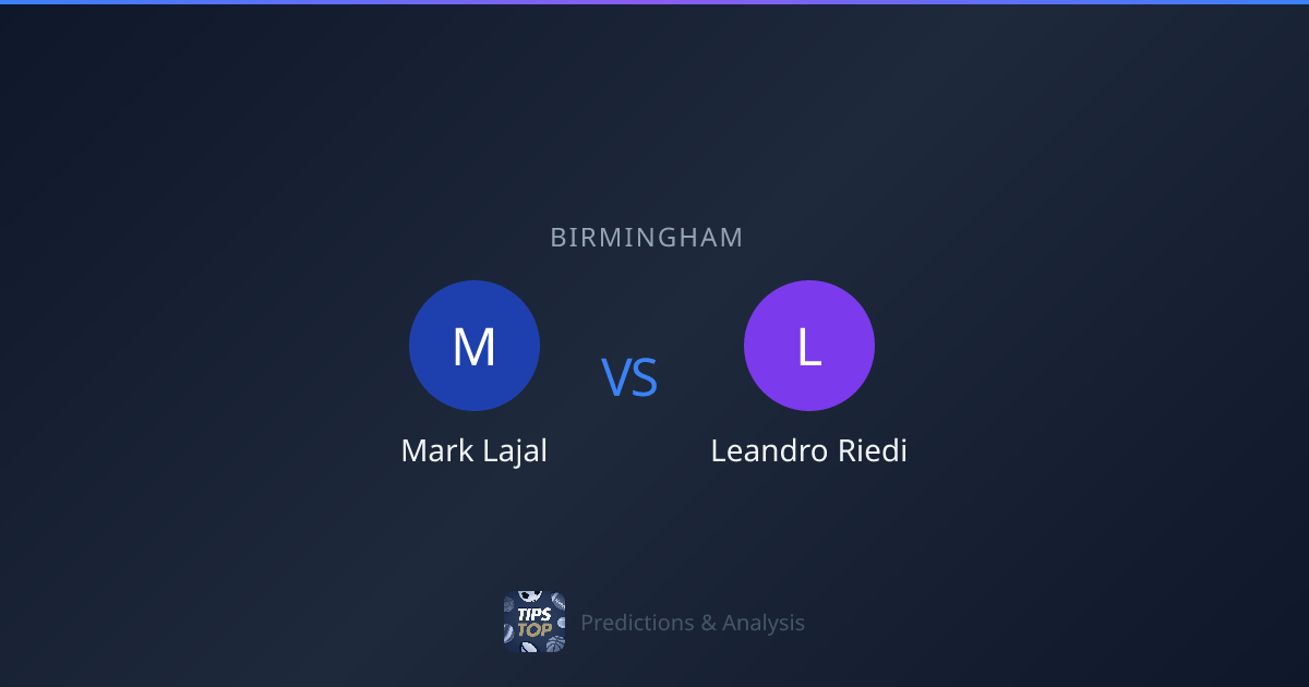 Pronostic Mark Lajal vs Leandro Riedi - 1 juin 2026