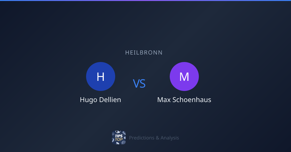 Pronostic Hugo Dellien vs Max Schoenhaus - 2 juin 2026