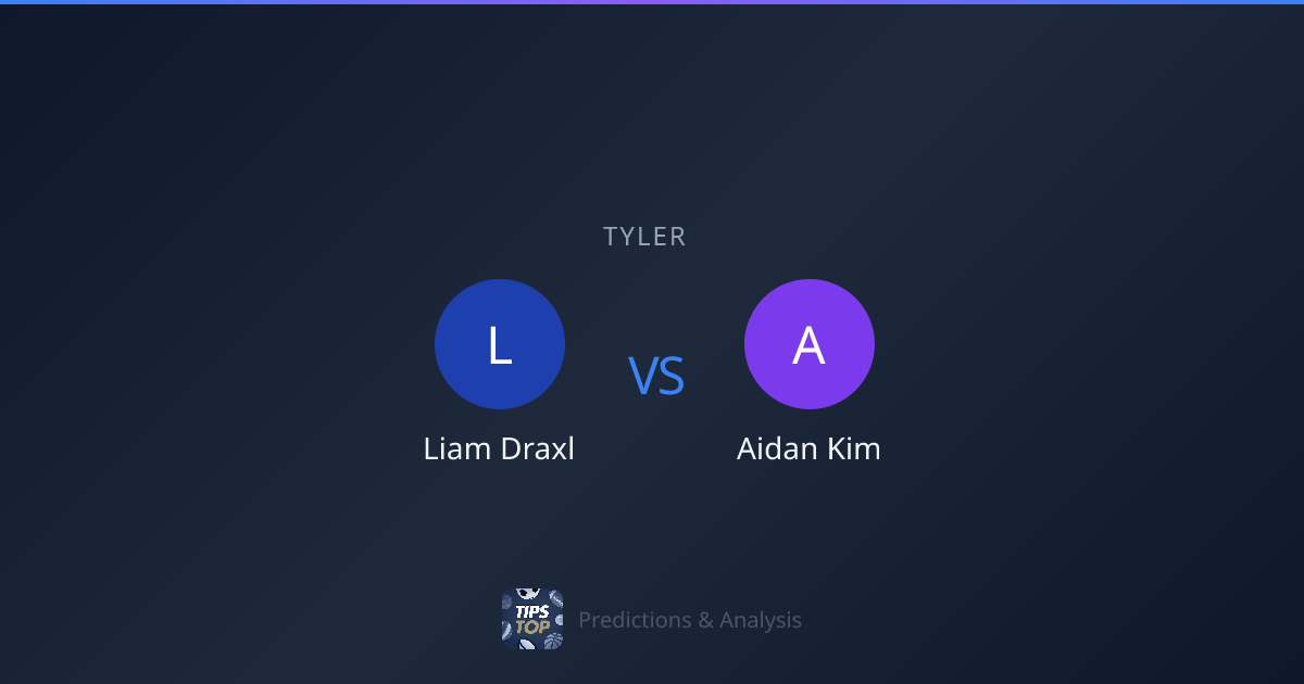 Pronostic Liam Draxl vs Aidan Kim - Tyler - 3 juin 2026