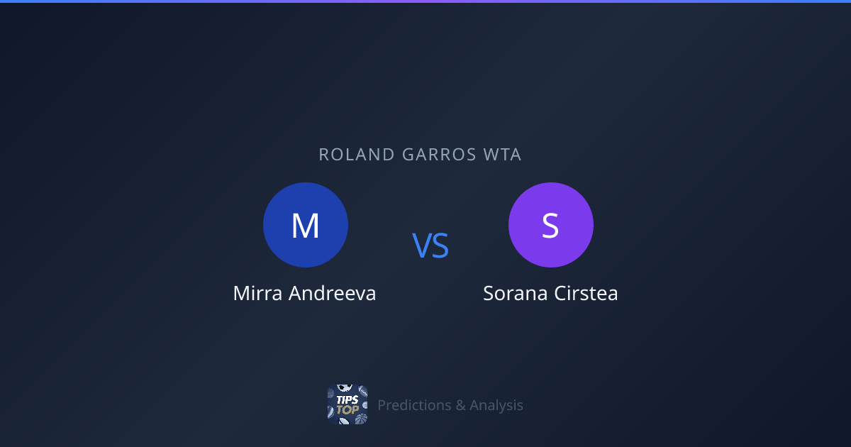 Pronostico Mirra Andreeva vs Sorana Cirstea - 2 giugno 2026